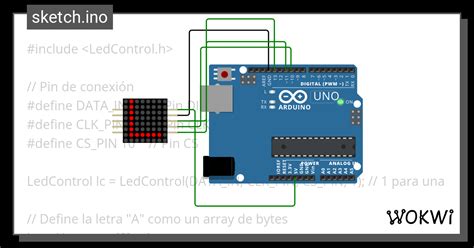 Matriz De Leds Wokwi ESP STM Arduino Simulator