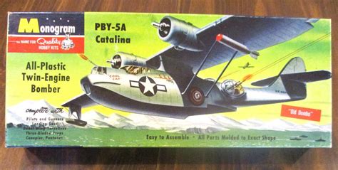 1950s Monogram Pby 5a Catalina Vintage Model Airplane Kit Pa8 98