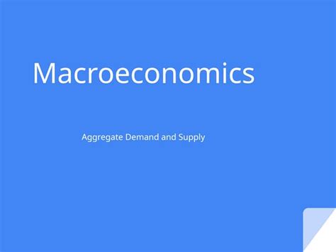 Aggregate Demand Ib Econ Macroeconomics Slide Ppt