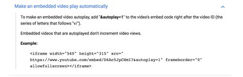 Algorithm Embedded Youtube Video With Autoplay1 Does It Count