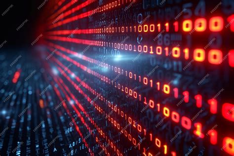 Premium Photo Digital Binary Data Encryption Computer Virus Abstract Secure Technology Background