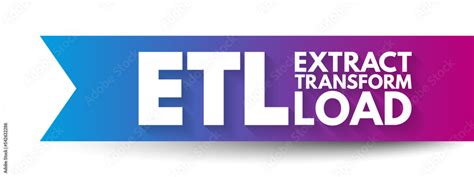 ETL Extract Transform Load Is A Three Phase Process Where Data Is Extracted Transformed And