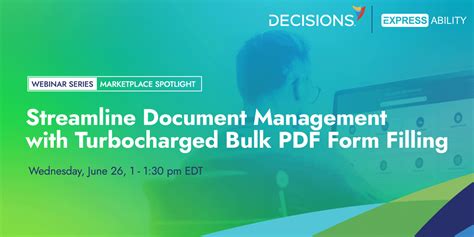 Streamline Document Management With Turbocharged Bulk Pdf Form Filling