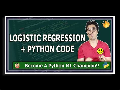 Free Video Coding Logistic Regression In Python Machine Learning Tutorial From Codewithharry