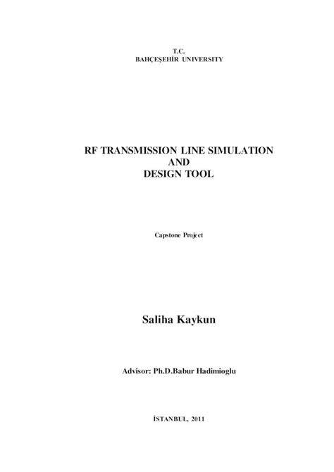 Pdf Rf Transmission Line Simulation And Design Tool Dokumen Tips