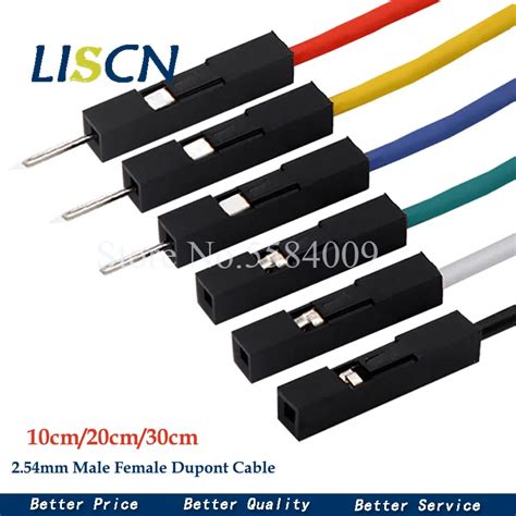 10pcs Breadboard Dupont Cable For Arduino Line 2 54mm Male Female Dupont Jumper Wire 26awg Cable 