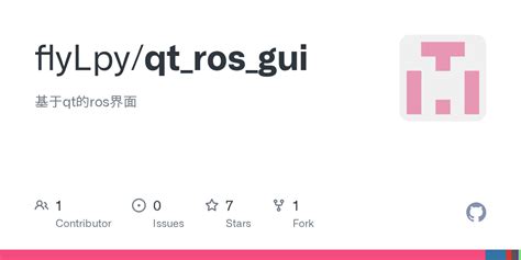 Github Flylpy Qt Ros Gui 基于qt的ros界面