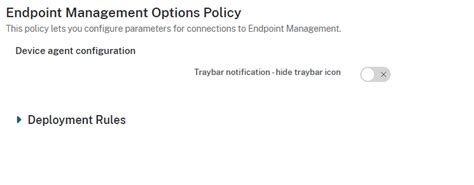 Endpoint Management Options Device Policy Citrix Endpoint Management