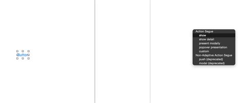 Ios No Show In The Segue Action List In Xcode 61 Stack Overflow