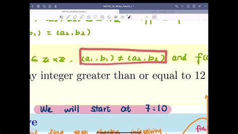 24w mat102 tutorial 7 part 2 injectivity surjectivity bijectivity