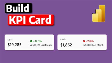 How To Create A Kpi Visual In Power Bi Kpi Card Visual Tutorial Youtube