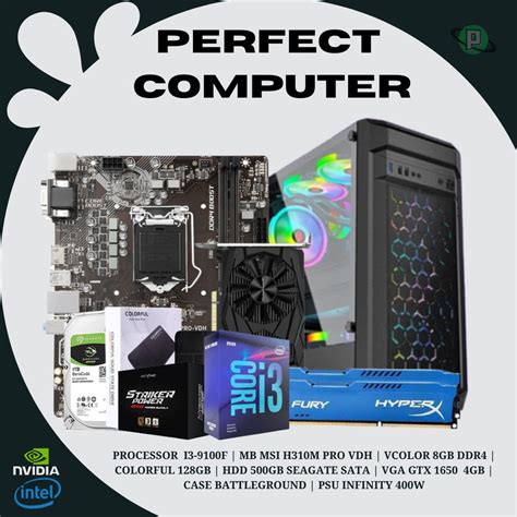 Jual Pc Gaming Intel Core I3 9100f Ram 8gb Ssd 128gb Gtx 1650 4gb Shopee Indonesia