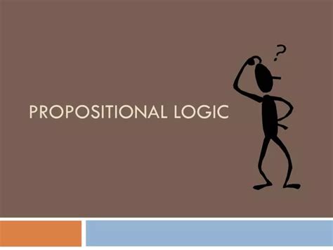PPT Propositional Logic PowerPoint Presentation Free Download ID 5586884