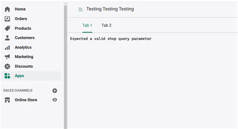 Expected A Valid Shop Query Parameter Issue Shopify Shopify App Template Node GitHub