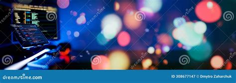 Running Computer Data Programming Coding Script Text On Screen