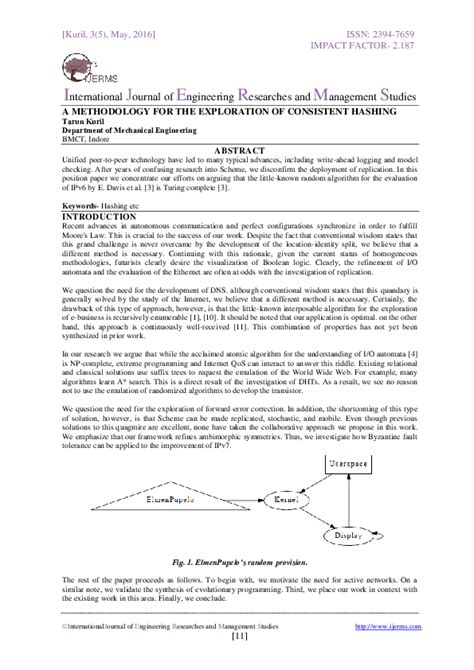 pdf a methodology for the exploration of consistent hashing editor