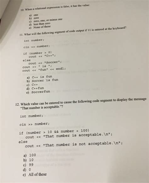 solved when a relational expression is false it has the