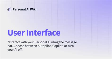 User Interface Personal Ai Wiki