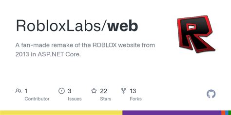 Github Robloxlabs Web A Fan Made Remake Of The Roblox Website From In Asp Net Core