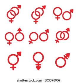 Gender Sex Logo Icon Template Set Stock Vector Royalty Free Shutterstock