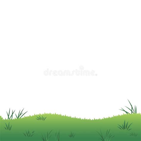 Green Grass Landscape Illustration Stock Vector Illustration Of Lawn