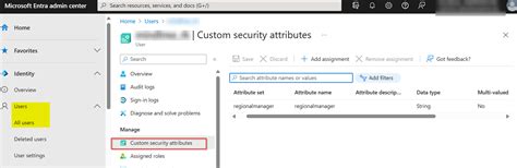 Azure Active Directory Microsoft Entra Attribute Assignment