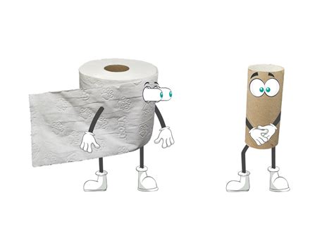 Download Toilet Paper Role Empty Royalty Free Stock Illustration