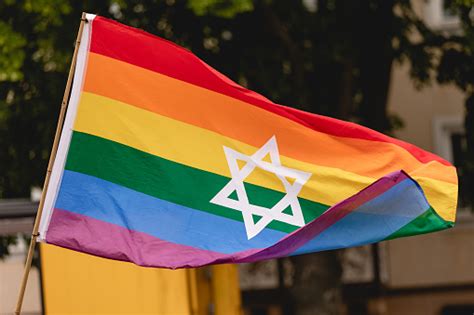 독일 데사우에서 열린 Lgbtq 축하 행사 Csd 유럽의 크리스토퍼 스트리트 데이 게이 프라이드 이벤트 2023 사람들은 마을을 걷는 성별 상징과 함께 퍼레이드에 참여합니다