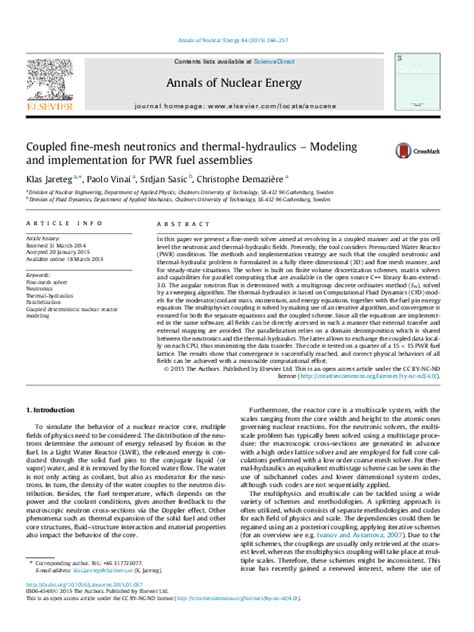 Pdf Westinghouse Electric Company Pwr Fuel Assembly Rashed Sarwar