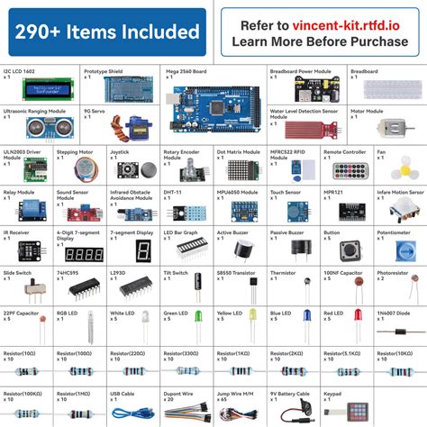 Sunfounder Ultimate Starter Kit For Arduino Mega 2560 Sunfounder
