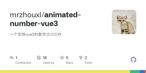 Github Mrzhouxlanimated Number Vue3 一个支持vue3的数字滚动组件