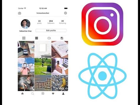 React Native Instagram YouTube