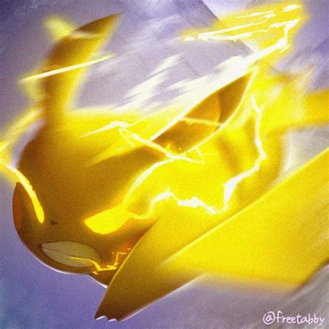 Pikachu Lightning Attack Drawing