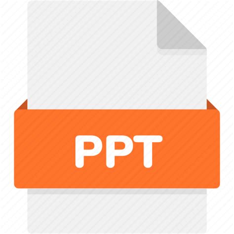 Extension File File Format File Formats Format Ppt Type Icon