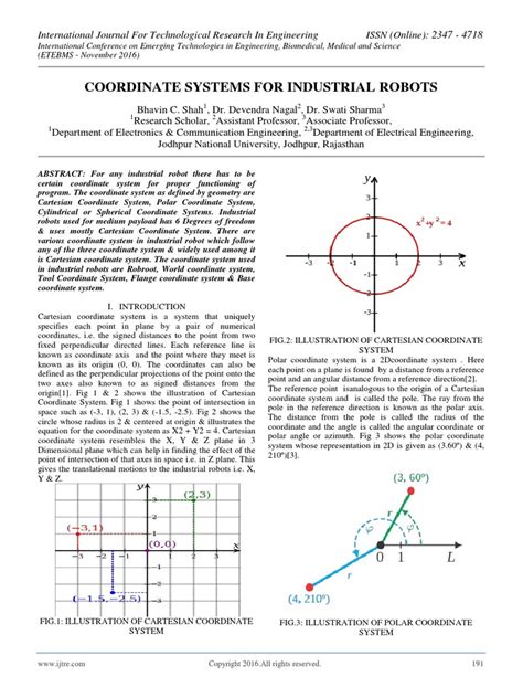 coordinate systems for industrial robots pdf cartesian coordinate