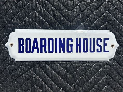 Original Boarding House Porcelain Sign 4849558846