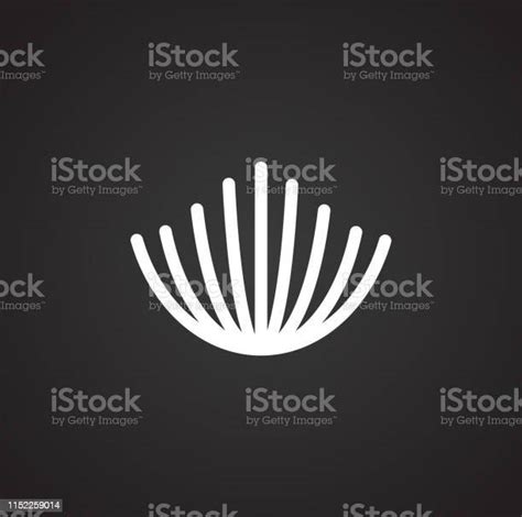 그래픽 및 웹 디자인에 대 한 배경 산호 아이콘입니다 간단한 그림 웹 사이트 버튼 또는 모바일 앱에 대 한 인터넷 개념 기호입니다 0명에 대한 스톡 벡터 아트 및 기타