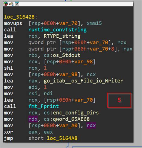 lockkey technical analysis of a golang ransomware dev disassemble