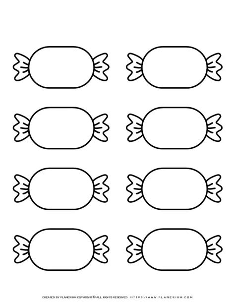Candy Template Eight Candies Planerium