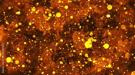 Animated Particles Flying In Space Flying Luminous Flickering Particles Abstract Technology