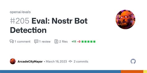 eval nostr bot detection by arcadecitymayor · pull request 205