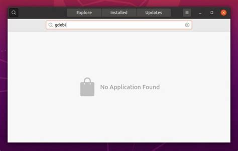 sửa lỗi no application found trong ubuntu software