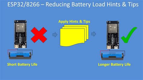 tech note 131 esp32 8266 reducing battery load hints and tips youtube