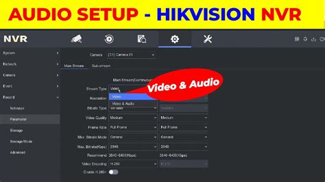 How To Setup Audio In Hikvision NVR On GUI Interface YouTube