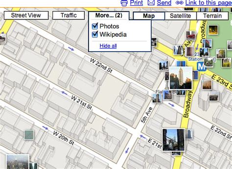 Google Maps Adds More Button For Displaying Videos Pictures Wikipedia More Content
