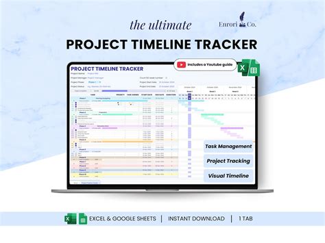 Project Timeline Tracker Gantt Chart Small Business Project Planner