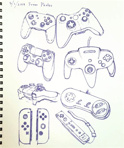 Nintendo Controller Sketch