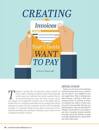 Creating Invoices Want To Pay Your Clients PDF