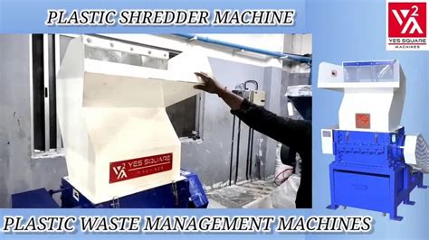Plastic Waste Management Machineries Plastic Lumps Shredder Machine