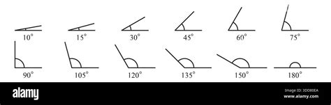 Collection Of Acute And Right Angles Of Triangle Various Angles 10 15